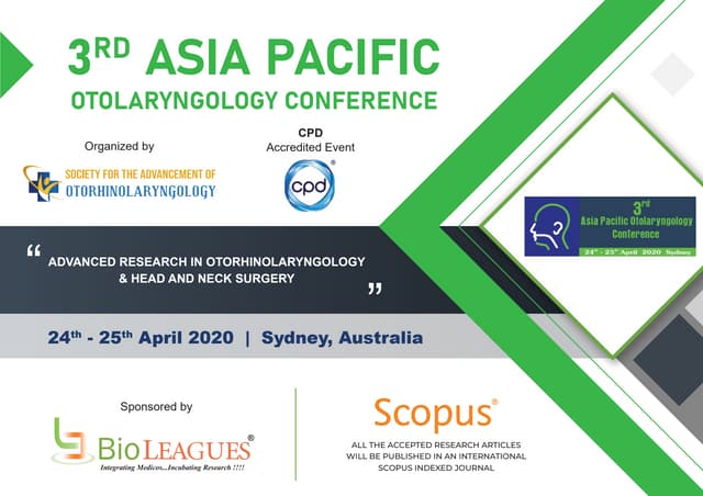 3rd Asia Pacific Otolaryngology Conference | PPT | Free Download 3rd Asia Pacific Otolaryngology Conference | PPT | Free Download
