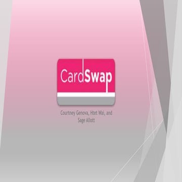 CardSwap Case Study | PPTX