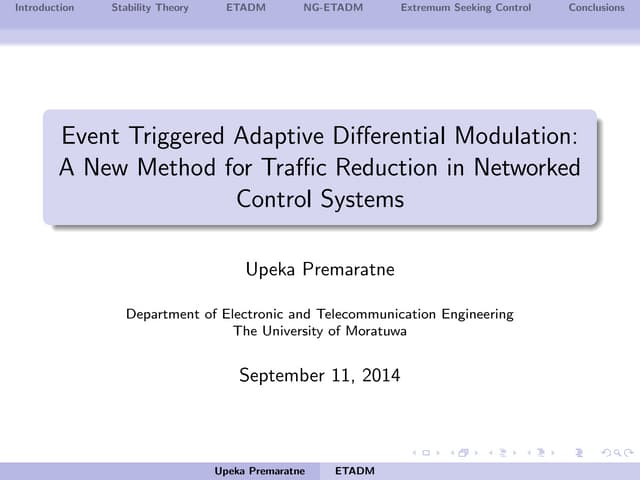 Presentation Of Event Triggered Adaptive Differential Modulation Pdf