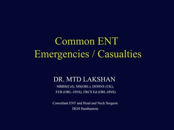 Ent osce | PPT