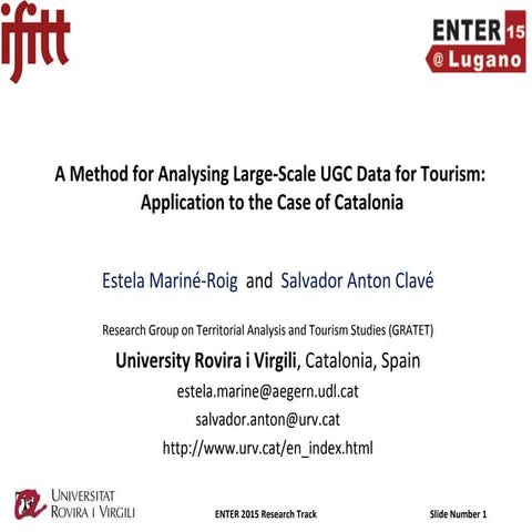 A Method for Analysing Large-Scale UGC Data for Tourism: Application to ...