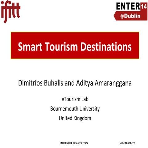 Smart Tourism Destinations | PPT