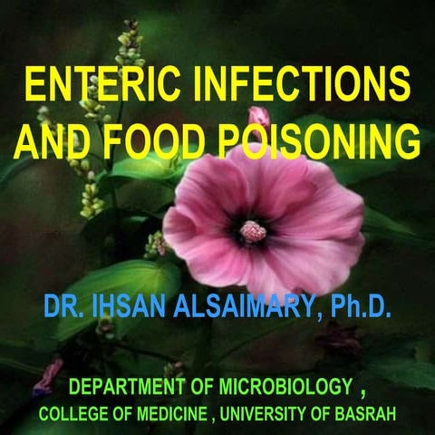 Enteric infection and food poisoning | PPT