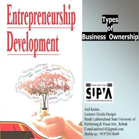 Types of Business Ownership | PDF