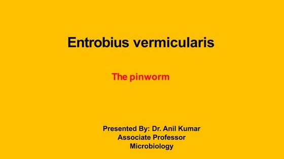 Parasitology Helmin Ascaris & Enterobius.pptx
