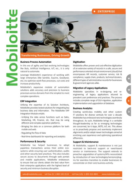 Cloud Computing Flyer - Mobiloitte | PDF