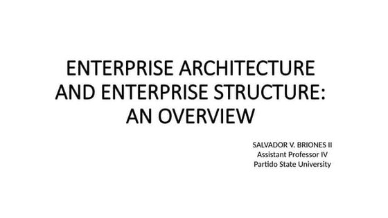 EA-Lecture-1 Enterprise Architecture PPT.pptx