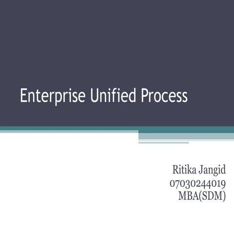 Enterprise Unified Process | PPT