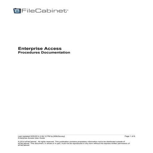 Enterprise Access End User Guide | PDF