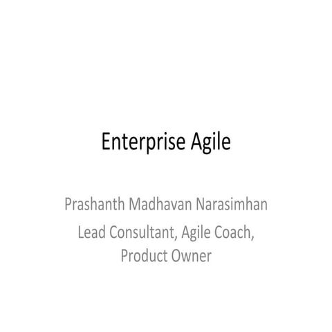 Enterprise agile | PPT