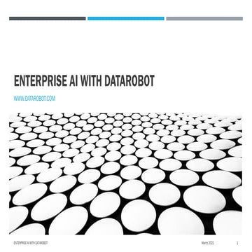 Enterprise AI with DataRobot | PDF