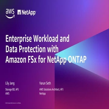 Enterprise Application and Data Protection on AWS with Amazon FSx for NetApp ONTAP - Sep 2023.pdf