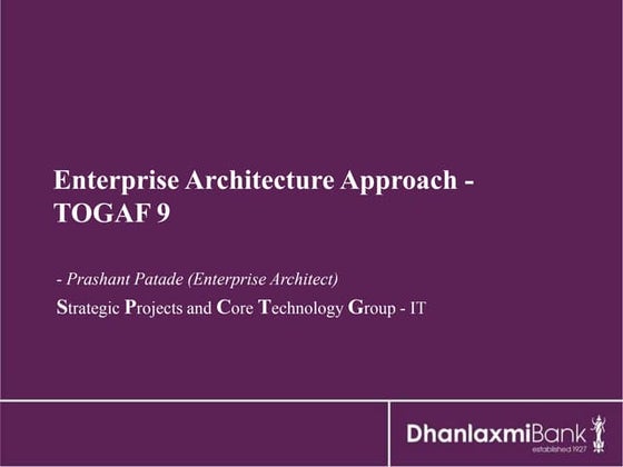 Togaf 9 template application and user location diagram | PPT | Computer ...