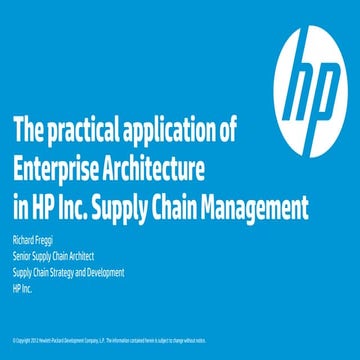 Enterprise architecture practical application | PPT