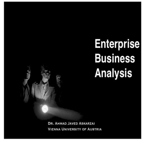 Enterprise Business Analysis Lecture Ppt