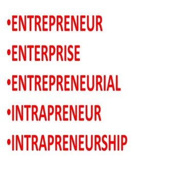 ENTERPRISE,ENTREPRENEUR,ENTREPRENEURIAL,ENTREPRENEURSHIP ...