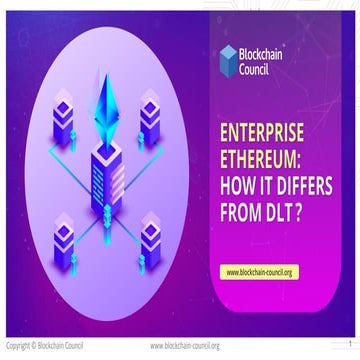 Enterprise Ethereum How It Differs From Dlt Ppt
