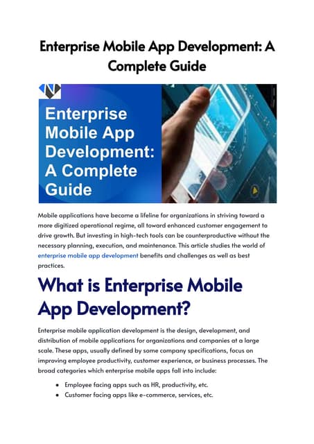Enterprise and Applications: Definition; Types; Challenges; Opportunities | PPTX | Computer ...