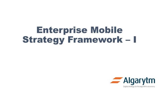 Introduction to Enterprise Mobility | PPT