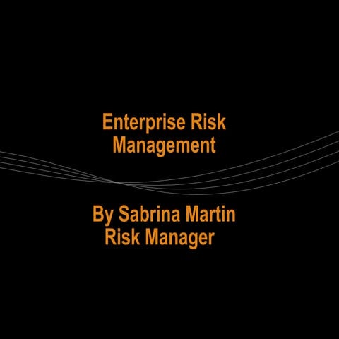 Enterprise Risk Management | PPT