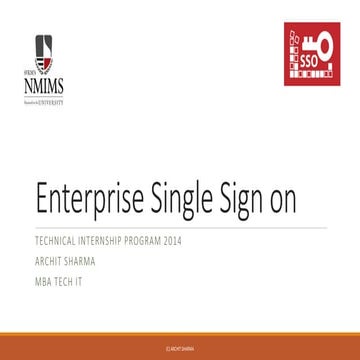 Enterprise single sign on | PPTX