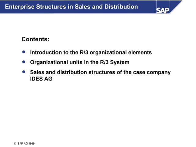 SAP Organization Structure | PPT