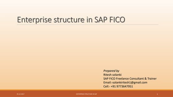 SAP FICO Overview | PPT