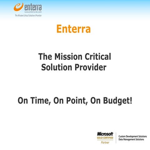 Enterra presentation | PPT