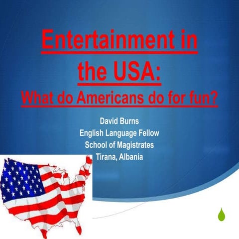 Entertainment in USA | PPTX