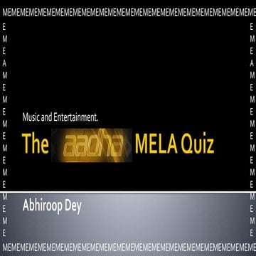 Entertainment Quiz | PPTX