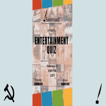 Entertainment Quiz - Finals | PPT