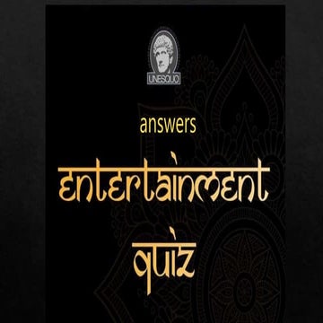 Entertainment Quiz Prelims 2018 | PPTX