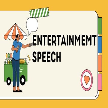 ENTERTAINMENT SPEECH.pdf helps you to understand more | PDF