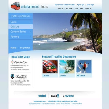 Entertainment Tours website | PDF