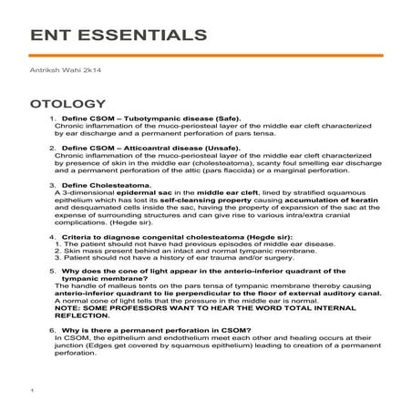 Ent essentials | PDF