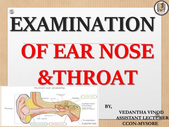 Examination of nose | PPT