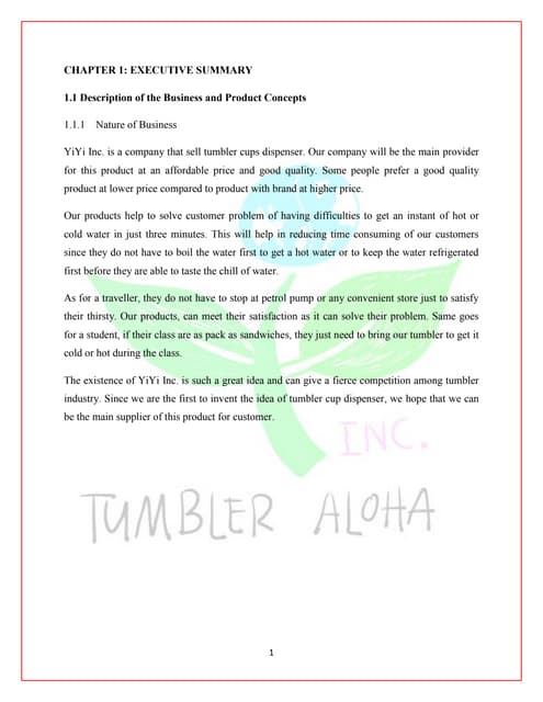 Example of Company background | DOCX | Business | Business and Finance