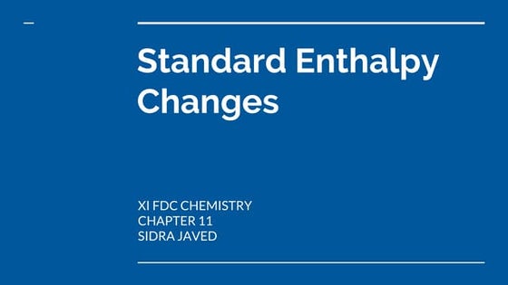 Enthalpy | PPT