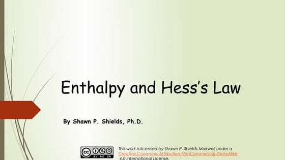 Standard Enthalpy Formation | PPT