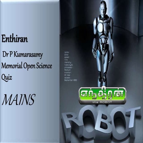 Enthiran mains | PPT