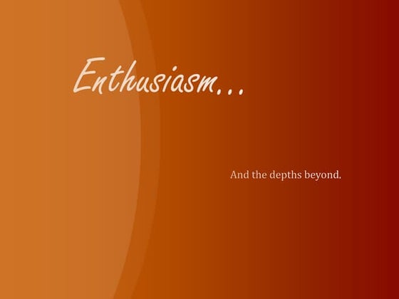 Poster Enthusiasm | PDF
