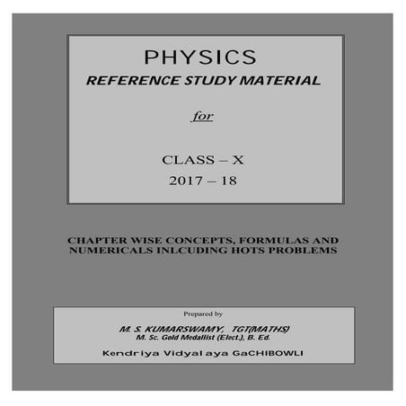 Entire Physics notes for the class 10 students .pdf