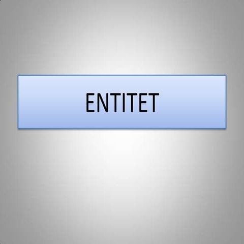 Entitet, organizacija, baza i access | PPSX