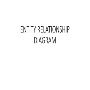 enhanced entity relationship diagram presentation | PPTX