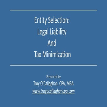 Entity selection | PPTX