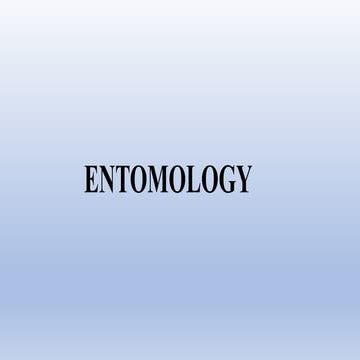 Entomology | PPTX
