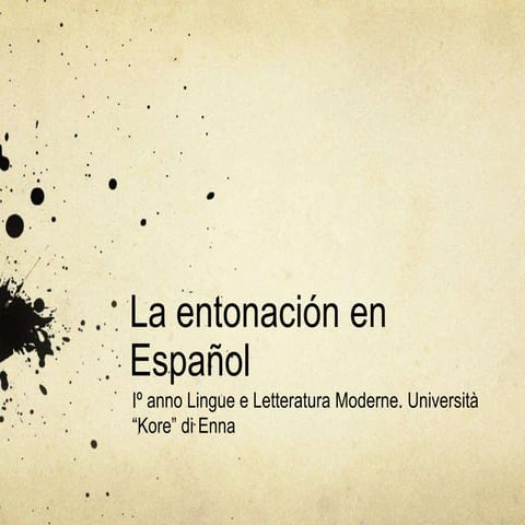 Entonacion | PPTX