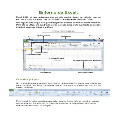 Entorno de excel | DOCX | Computing | Technology & Computing