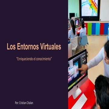 Características de los entornos virtuales de aprendizaje | PPTX