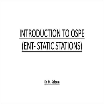 ENT ospe 1 .pdf .....good and easy for medical | PDF